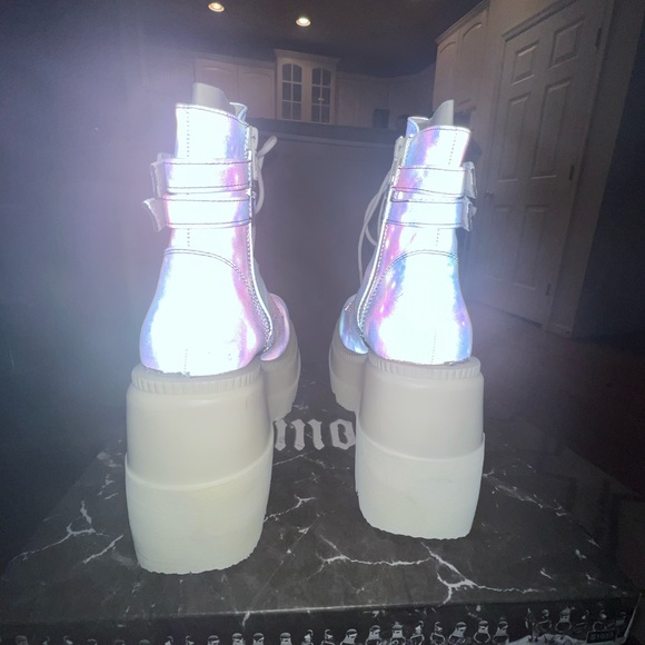 Demonia | Shoes | New Demonia X Ihr Super Stacked Purple Galaxy ...